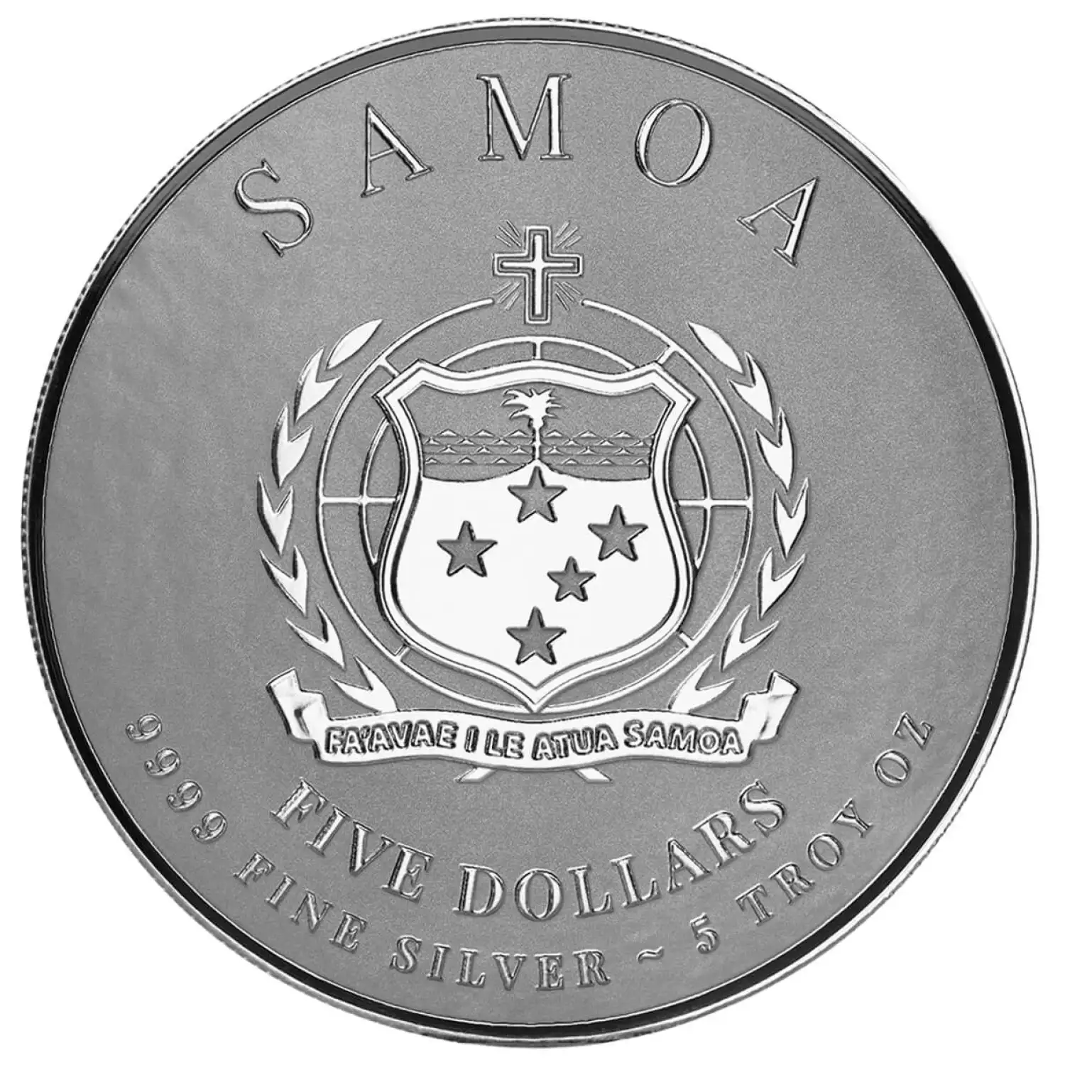 2025 5 oz Samoan - Commander Julius Caesar Silver Coin - Harbor Coin ...